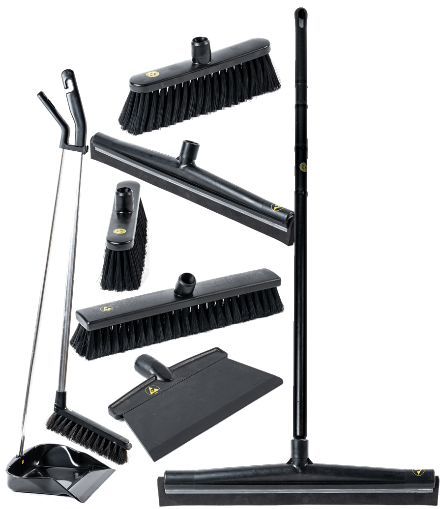 ESD Ex Floor Brooms Brushes Scraper Squeegees - Zapworx