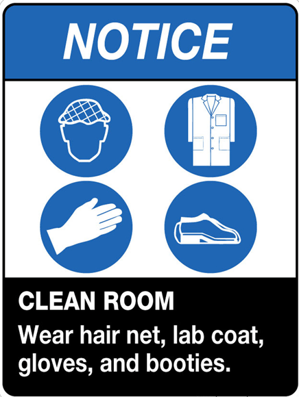 ESD Anti-Static Cleanroom Signage - Zapworx